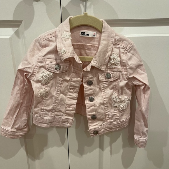 Epic Threads | Jackets & Coats | Epic Threads Light Pink Jean Jacket ...
